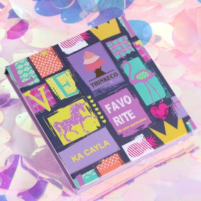 China Hot new style Fashion Design  eye shadow cosmetics glitter 16 colors private label eyeshadow palette for sale