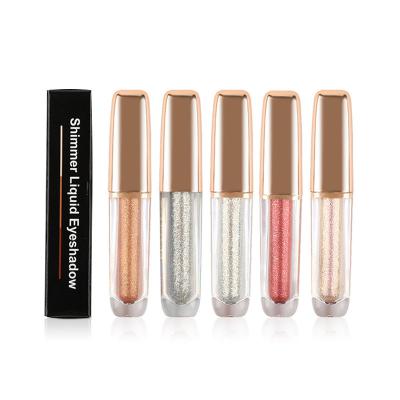 China Dropshipping 2021 OEM Private Label Long Lasting Waterproof liquid glitter eye shadow  Lady's Beauty Cosmetics Makeup for sale