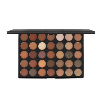 China 2021 custom eyeshadow palette high pigmented 35 Dark Color cosmetics make up eyeshadow Palette for sale