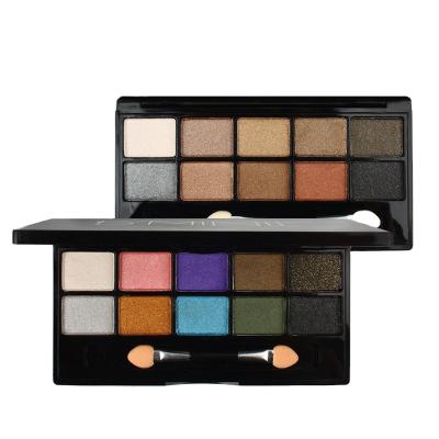 China 2021 OEM Private Label Long Lasting Waterproof 10 Colors Cosmetics Makeup Eyeshadow Palette Matte Glitter Eye Shadow for sale