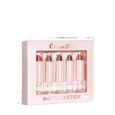 China Hot Sale Matte Liquid Lipstick and Lipliner Kit Private Label Makeup Waterproof Lipstick Set for sale