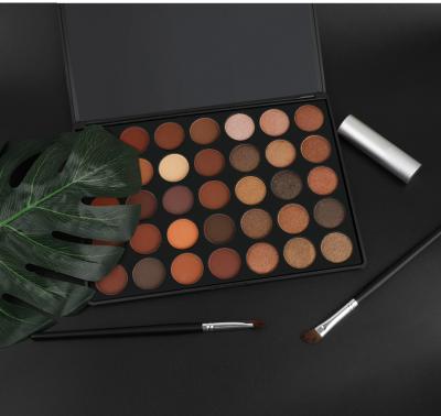 China OEM Factory Wholesale Long Lasting 35 Dark Color Makeup  Eyeshadow Palette for sale