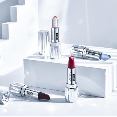 China Silky temperature change jelly lipstick moisturizing white velvet matte three-color lipstick for sale
