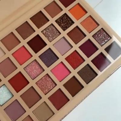 China Private Labels High Quality 35 Colors Custom Eye shadow Palette Metallic Eye shadow Set Cosmetic eye shadow for sale