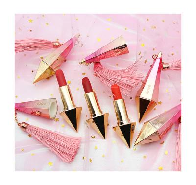 China 6 Color Lips Moisturize Beauty Private Label Matte Lipstick Custom Long Lasting Waterproof Lipstick for sale