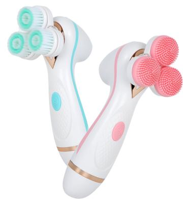 China New Fashion Electric Body Facial Cleaner Brush Rotating Head Facial Mask Brush for sale