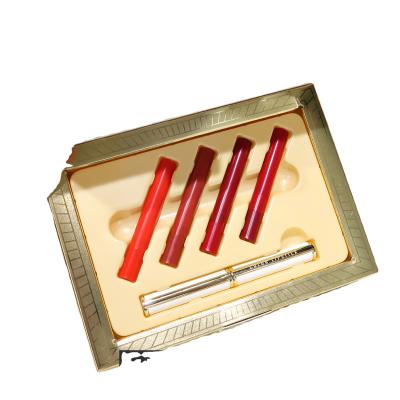 China Wonderful Private Label Lady Gold Make Up Cosmetics  Lipstick Tube Make Your Own Lipstick OEM lipstick set for sale