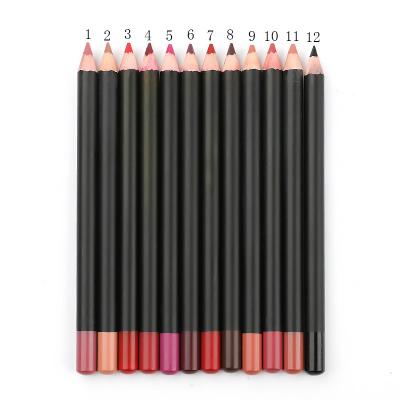 China OEM  Private Label 19 Colors Waterproof Makeup Lip Liner Matte Makeup Smoothly Lip Liner Pencil for sale