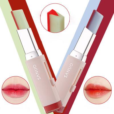 China Hot Selling Two in one V-shaped  three-dimensional stereo lip long-lasting color gradient 8 color lipstick for sale