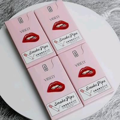 China Wonderful New Design 2021 Cool Girl For Lipstick Private Label Cosmetics Cigarette Pink Tube Lipstick Set Matte lipstick set for sale