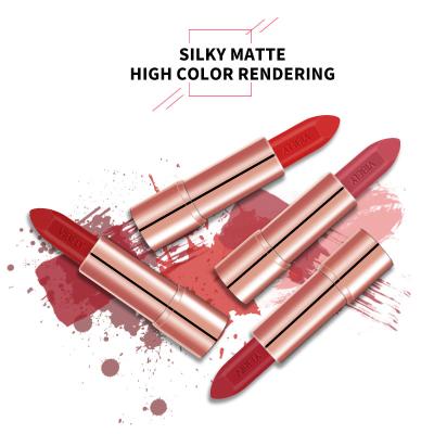 China Shimmer Metal Lipstick Container Rouge Waterproof Multicolored Matte Natural Lipstick Tube for sale