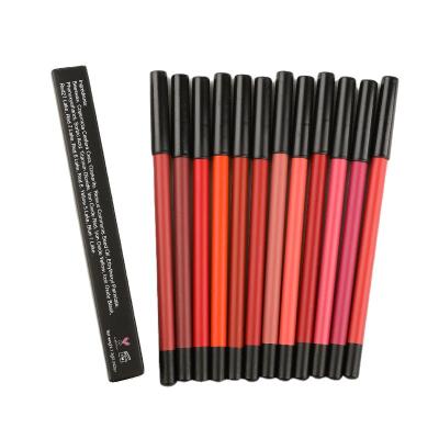 China Wonderful Private Label Waterproof Cosmetics Kissproof Lip Liner 12 Color Matte Lipliner Pencil Long Lasting  Lipliner for sale