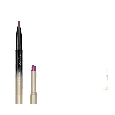 China Wonderful OEM Private Label new design long lasting waterproof double head lip liner pencil makeup red lip stick for sale