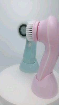 China Portable Cleaning Face Cleansing Brush Facial Mini Soft Silicone Facial Cleansing Brush for sale