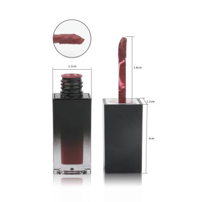 China Wonderful Pretty 2021 Hot Selling 4 Color Non-stick Lip Gloss Long-lasting Private Label Matte Lip Gloss for sale