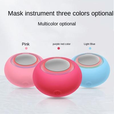 China Factory direct sale rechargeable electric silica gel face cleanser home beauty facial brush LED light therapy instrument for sale