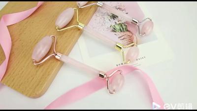 China OEM Price Noise Free Massager Roller Vibrating Jade Roller Rose Quartz Facial Roller for sale