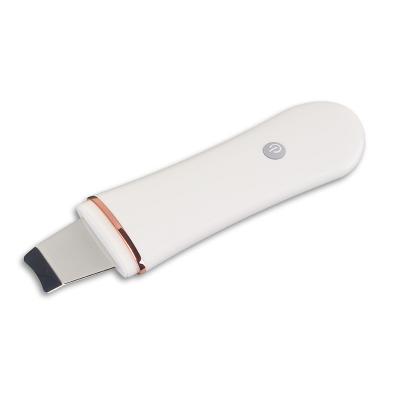 China Professional Ultrasonic Skin Scrubber Face Spatula Facial Exfoliation Device for sale