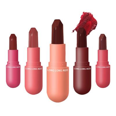 China Make Your Own Cosmetics Makeup 5 Colors Lip Stick Vegan Custom Waterproof Matte Private Label Lipstick for sale