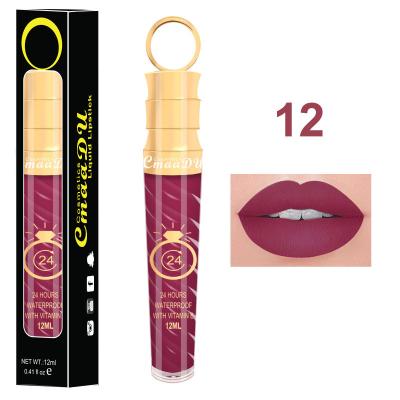 China New Matte Lipstick Waterproof Long Lasting Makeup Pearly Lip Glaze Lip Gloss for sale