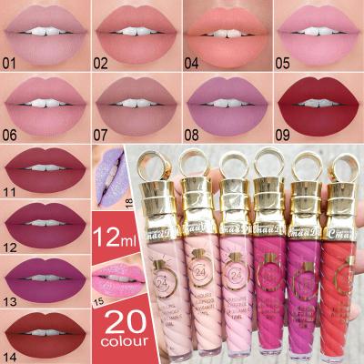 China Product Wholesale Matte Lipstick Waterproof Long Lasting Makeup Pearly Lip Glaze Lip Gloss for sale