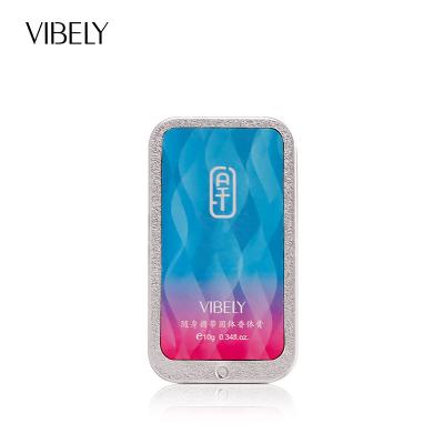 China Portable Round Box Solid Perfume Balm Body Fragrance Long lasting Natural Handmade Solid Perfume for sale