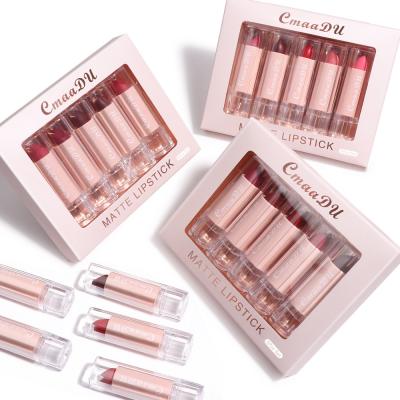 China Hot Sale Matte Liquid Lipstick and Lipliner Kit Private Label Makeup Waterproof Lipstick Set for sale