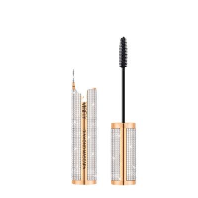 China Dropshipping OEM&ODM Long Lasting  Waterproof Diamond Roll Not Smudge Makeup Silk Fiber  Black Mascara for sale