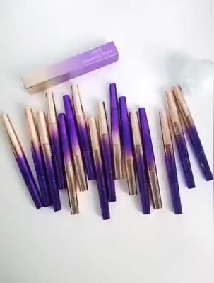 China Dropshipping Private Label Semi Matte  Double Headed Waterproof Long Lasting Lipstick Lip Liner Pencil for sale
