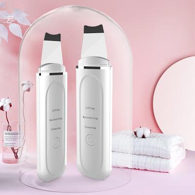 China Dropshipping 2021 high frequency facial skin care ultrasonic face skin scrubber for sale