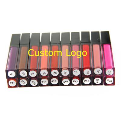 China 2021 New Wholesale Or Private Label Makeup Liquid Lipstick Lipgloss Moisturizing Glitter Shiny Lip Gloss for sale