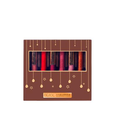 China private label high quality beauty liquid velvet matte lipstick set waterproof long lasting lipstick set for sale