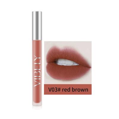 China Cosmetic Wholesale Oem No Logo Custom Make Your Own Logo Private Label Waterproof Matte Lipgloss for sale
