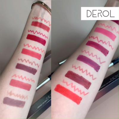 China OEM Private Label new design long lasting waterproof double head lip liner pencil makeup red lip stick for sale
