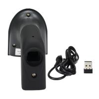 China IP52 Wireless Barcode Scanner Black 2D Handheld Barcode Scanner High Performance For Supermarket for sale