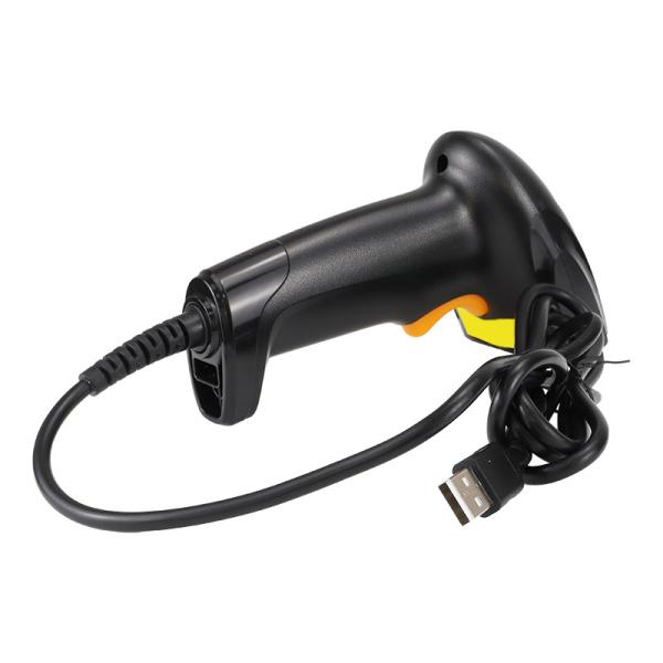 Quality Black 1D Laser Barcode Scanner IP52 Handheld Laser Barcode Scanner 5V for sale