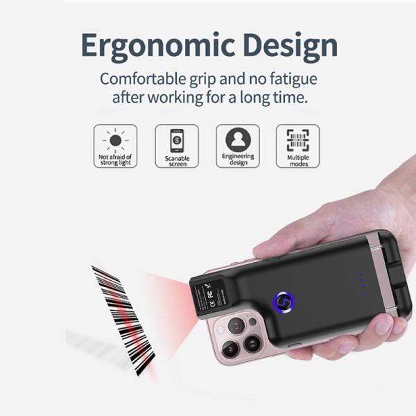 Quality Portable 2.4 G Barcode Scanner Clip On BT Barcode Scanner Customized for sale