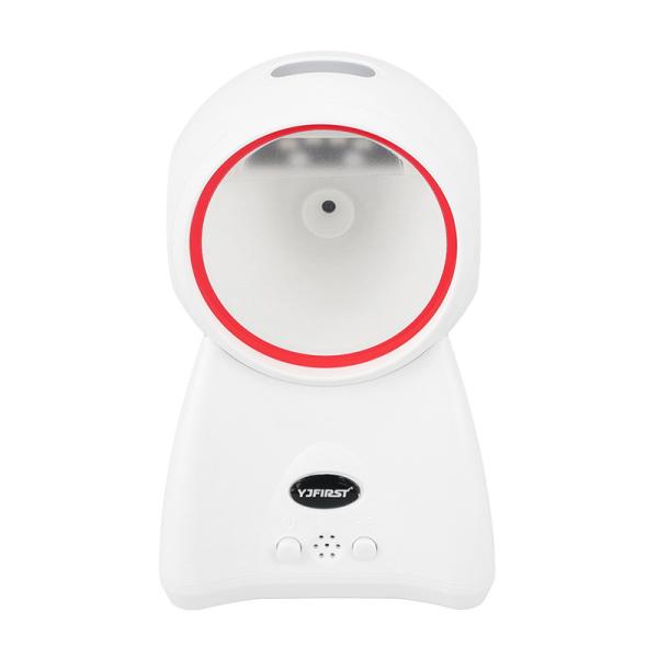 Quality CMOS Desktop Barcode Scanner White Directional Scanner With USB Interface Scanner for sale