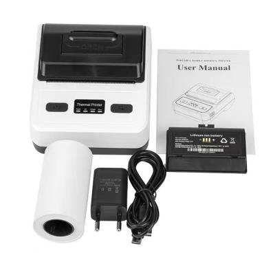 China 80mm High-Speed Mini Bluetooth Printer Wireless Thermal Receipt Printer for Small Businesses, Android-Supported & Space-Saving Portable Design for sale