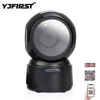 China Desktop Omnidirectional Barcode Platform YJFIRST High Speed 2D QR & Screen Code Reader with Large Scan Window for sale