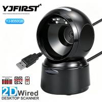 China YJFIRST Direct Factory 2D Barcode Scanner Big Window Omnidirectional Desktop Platform for QR & Screen Code for sale