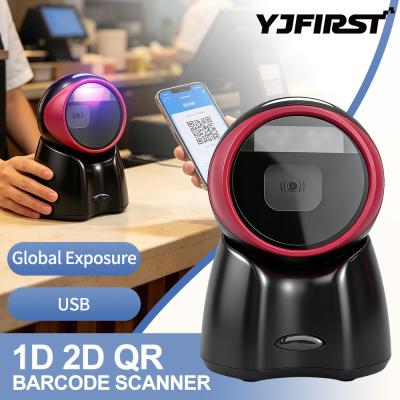 China YJFIRST YJ-8050QR Auto Sensing 1D 2D Scanner Portable Handheld USB QR Code Reader for Retail & Supermarket Use for sale