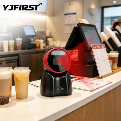 China YJFIRST YJ-8050QR USB Wired 1D 2D Scanner Auto Induction Handheld QR Code Reader for Retail & Warehouse for sale