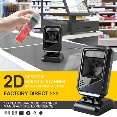 China YJFIRST Wired Embedded Barcode Scanner 1D 2D Omni-Directional QR Reader with 300 Scans/Sec for Warehouse for sale