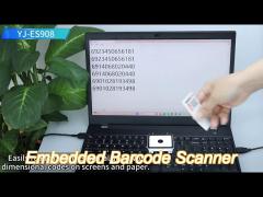 White Embedded Barcode Scanner Ultra Thin QR Bar Code Scanner For Self Service Vending Machine
