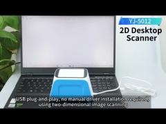 USB QR Code Scanner Desktop LED Tafelblad Scanners Aangepast