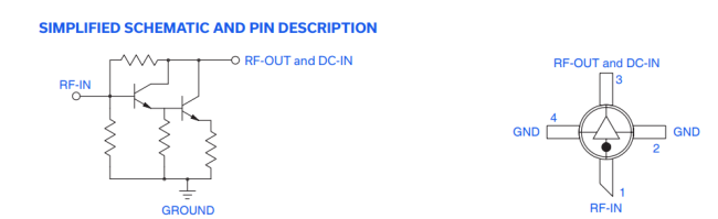 ERA-2+ MMIC amplifier component diagram
