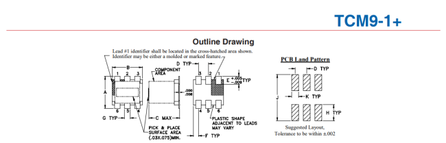 TCM9-1+ technical specifications