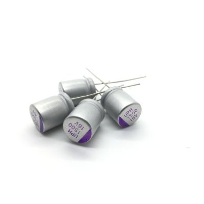 中国 16V1500UF固体電気分解コンデンサー力フィルター帽子UPH1C152M1012低いESRの機能 販売のため