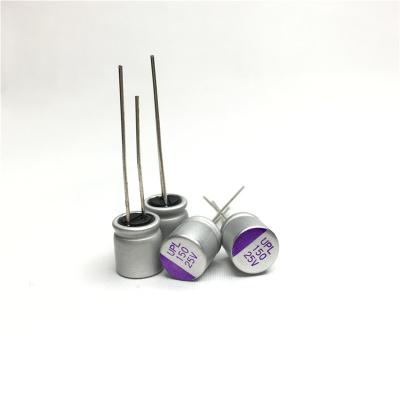 Cina cappuccio radiale UPL1E151M0808 125℃ del cavo capacità solida dei condensatori 25v150uf di audio in vendita